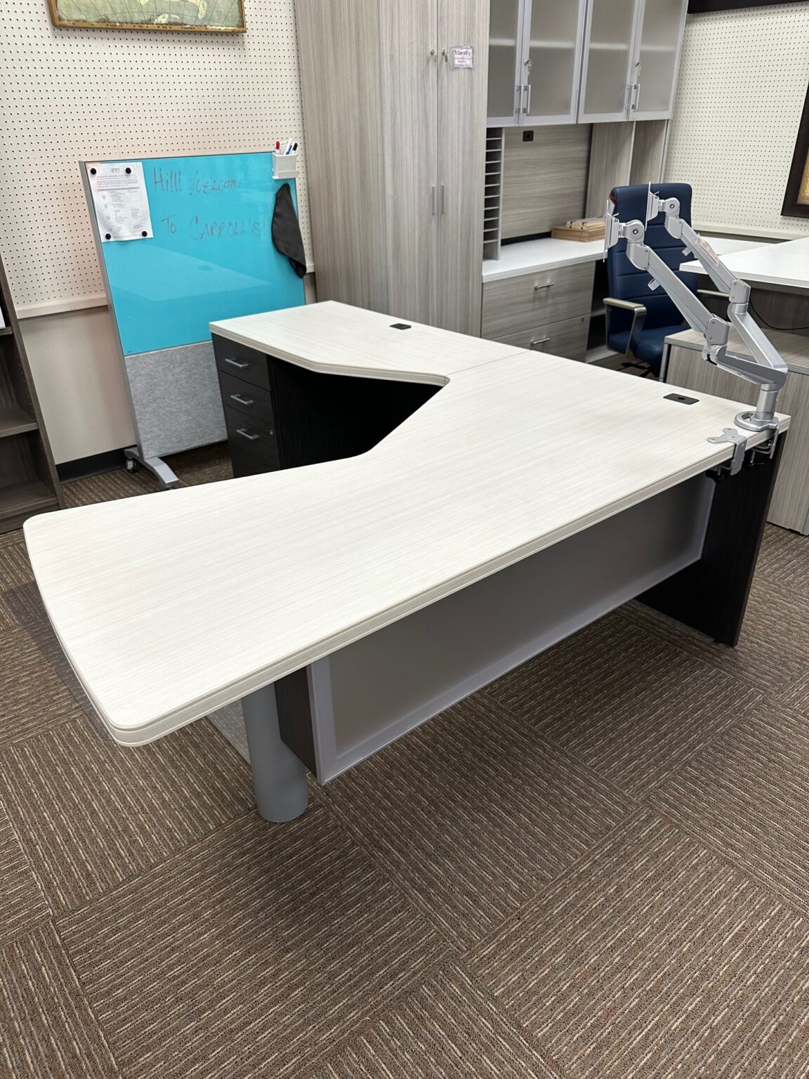 GLOBAL ZIRA L-DESK - Carroll's Office Furniture
